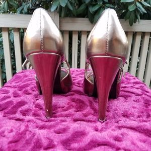 Bumper | Shoes | Bumper Bronze Open Toe Strappy 5 Stilettos | Poshmark